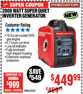 Harbor Freight: You Can Rely on These • Predator Generators on Sale Now ...