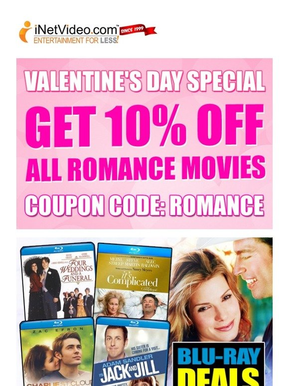 Inetvideo: Movies your Valentine will love – for less | Milled
