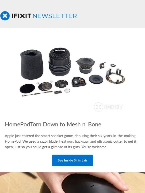 iFixit: HomePod Teardown: See Inside Siri's Secret Lair | Milled