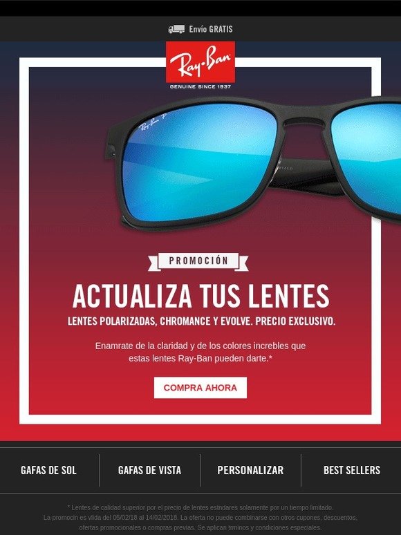 Ray-Ban: Promoción especial de lentes: quedan solo 3 días | Milled