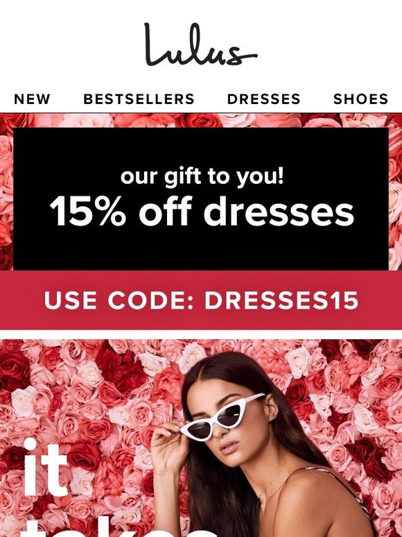 Lulus: 15% Off Dresses to Shave Your Legs For... | Milled