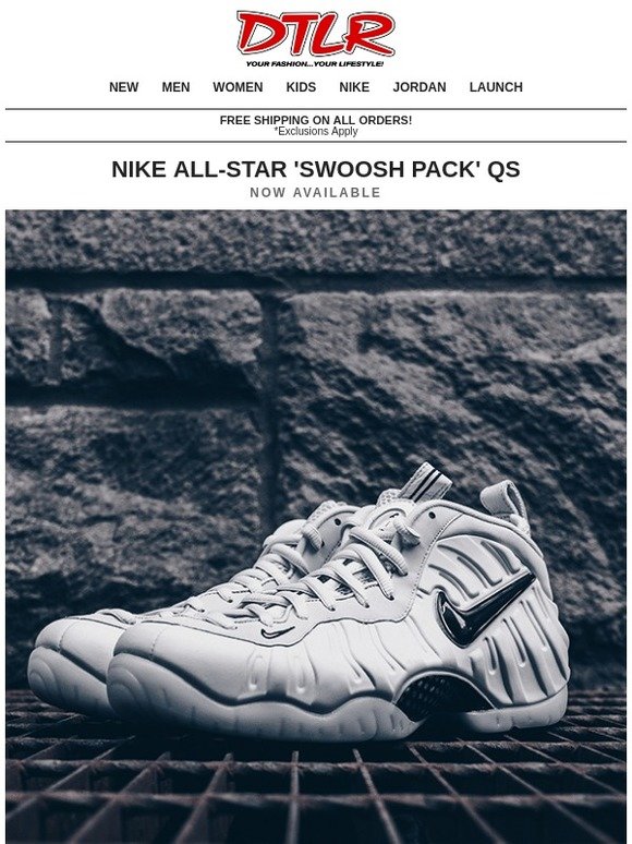 DTLR (Down Town Locker Room): NIKE SWOOSH PACK | Now Available | Milled