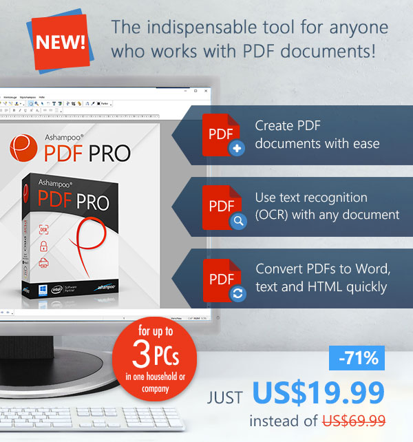 Ashampoo: Ashampoo PDF Pro - Automatic text recognition (OCR) | Milled