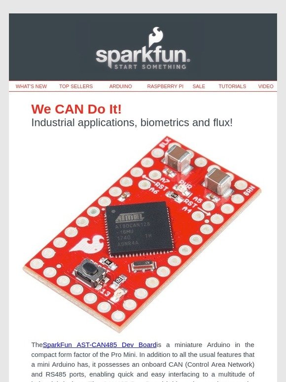 SparkFun: Introducing the CAN485 Dev Board! | Milled