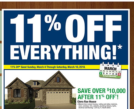 Menards: 11% Off* Everything This Week! | Milled