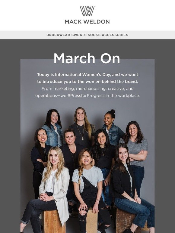 Mack Weldon: Meet the women of Mack Weldon | Milled