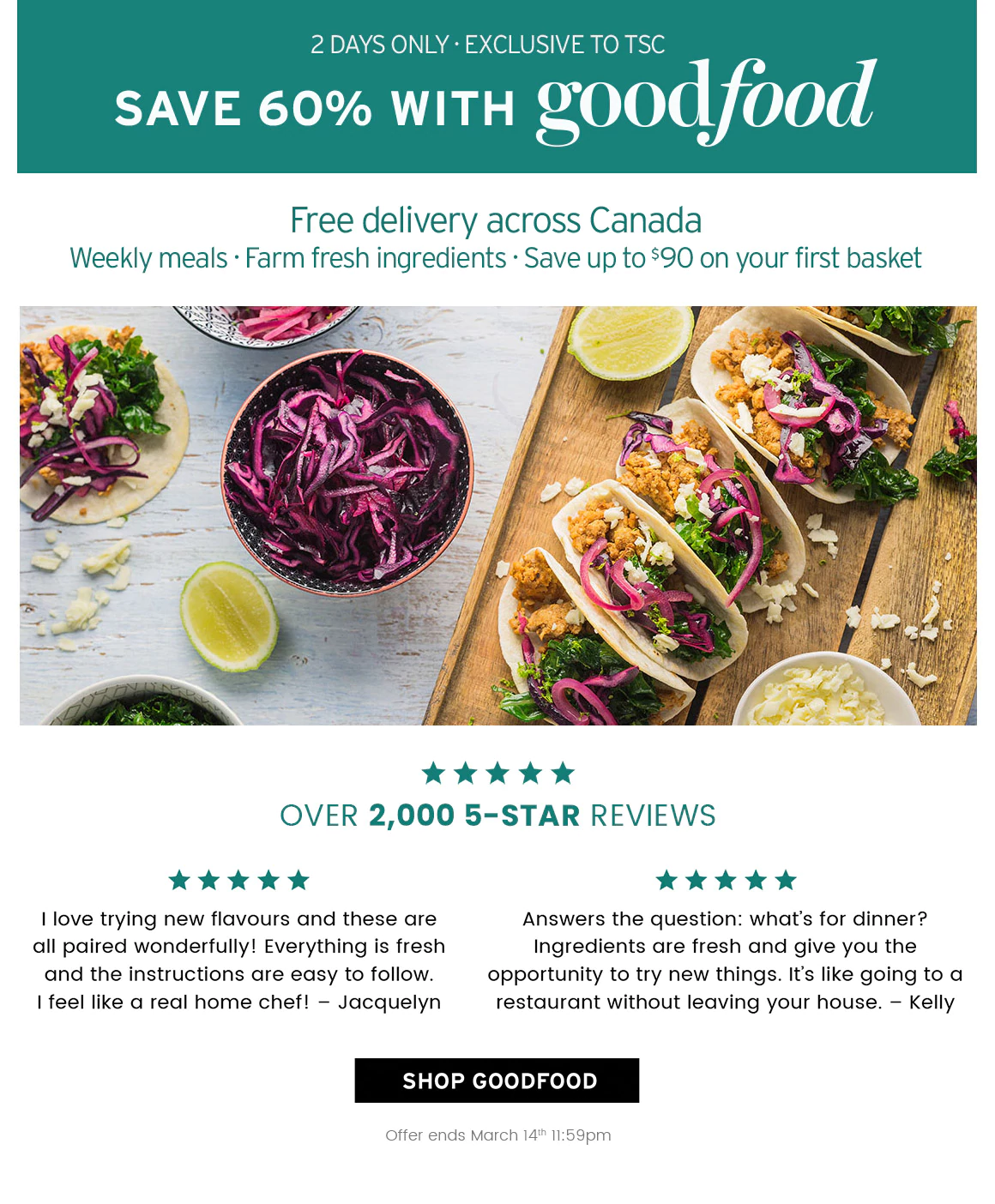 The Shopping Channel: Goodfood Canada's #1 Meal Kit | Milled