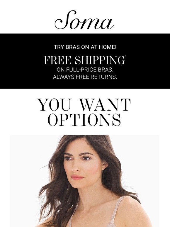 Soma: Easy Bra Shopping + Free Shipping | Milled