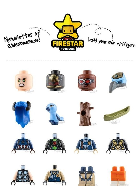 Firestar Toys: Awesome new parts and minifigures | Milled