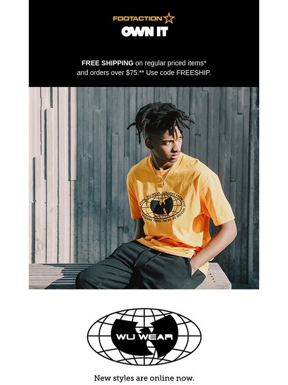 Footaction: New Wu Wear – Available Online Now! | Milled