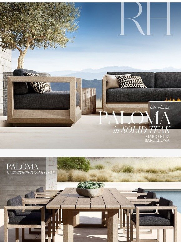 Restoration Hardware: Introducing the Paloma Outdoor Collection | Milled