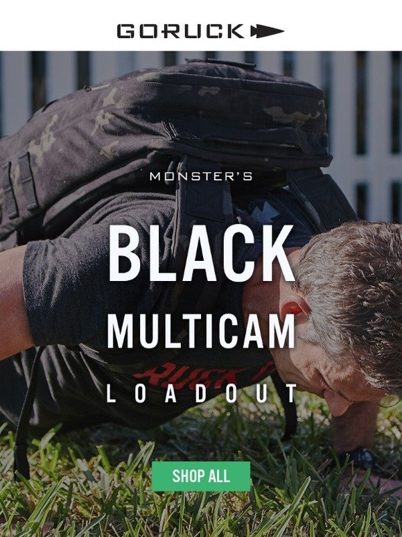 GORUCK: GEAR: The Black Multicam Collection is Here and Better Than ...