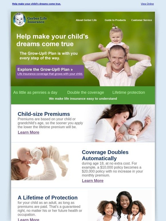 Gerber Life: Explore the Grow-Up® Plan. | Milled
