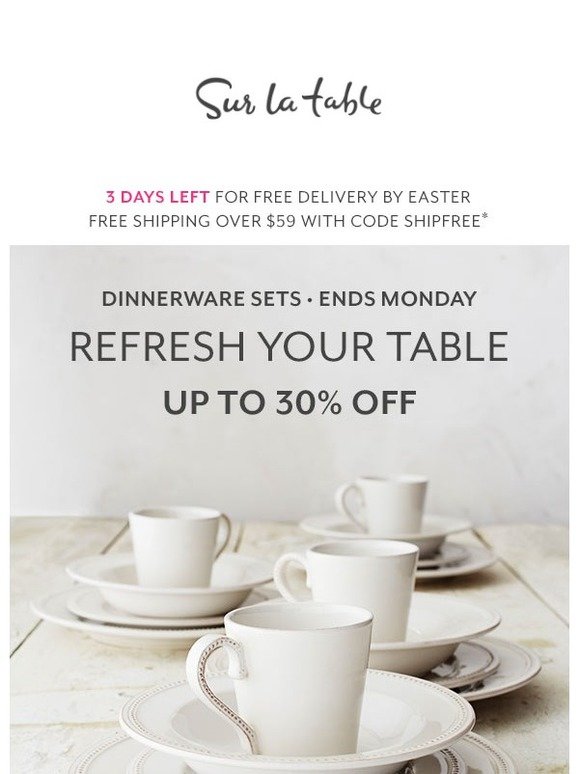 Sur La Table: Give Your Table a New Look for Spring | Milled