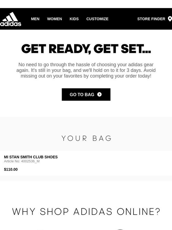 adidas: Your adidas gear is still here | Milled