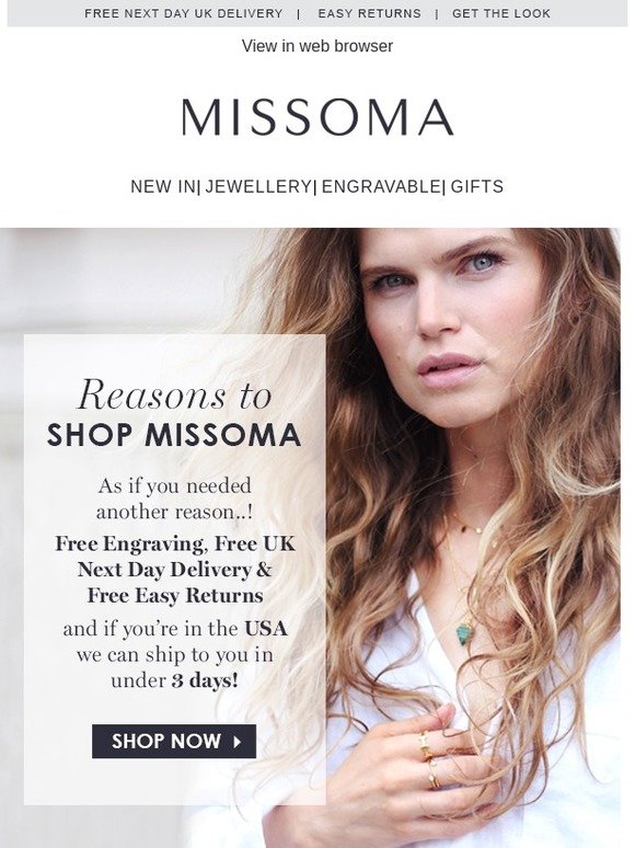 Missoma: Why shop with Missoma? | Milled