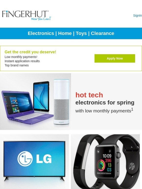Fingerhut: Fingerhut: Check out the HOT TECH for spring! | Milled