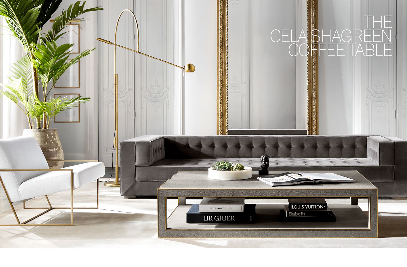 Cela shagreen coffee table store