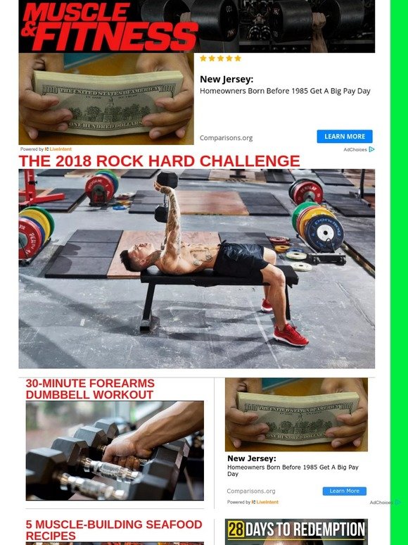 Muscle and Fitness: The 2018 Rock Hard Challenge | Milled
