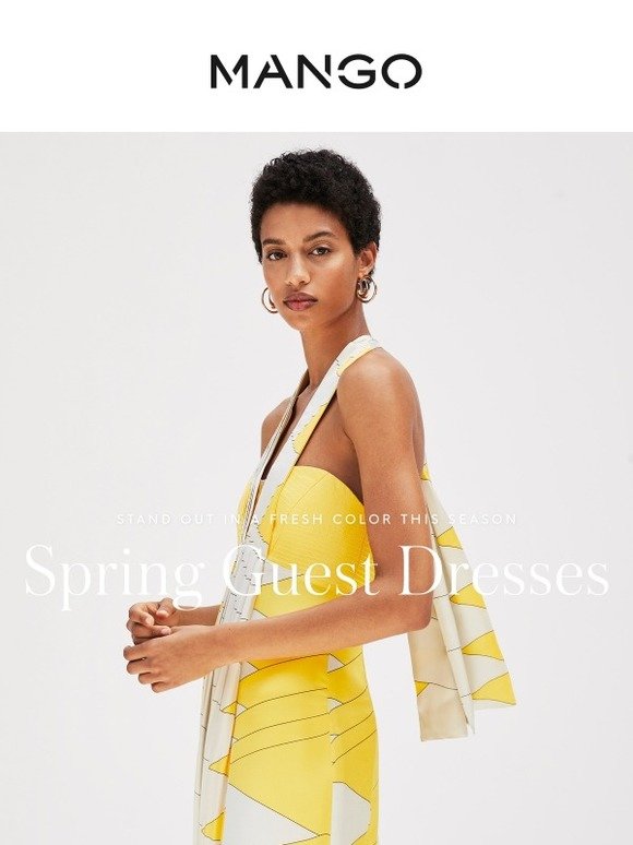 Mango: Inject some fresh color in your spring guest dresses | Milled