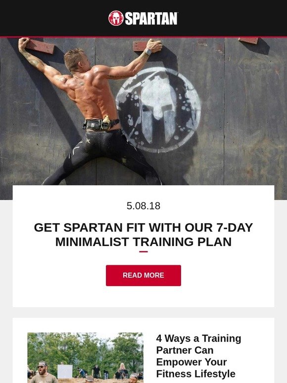 Spartan Race: Get Spartan Fit with our 7-Day minimalist training plan ...