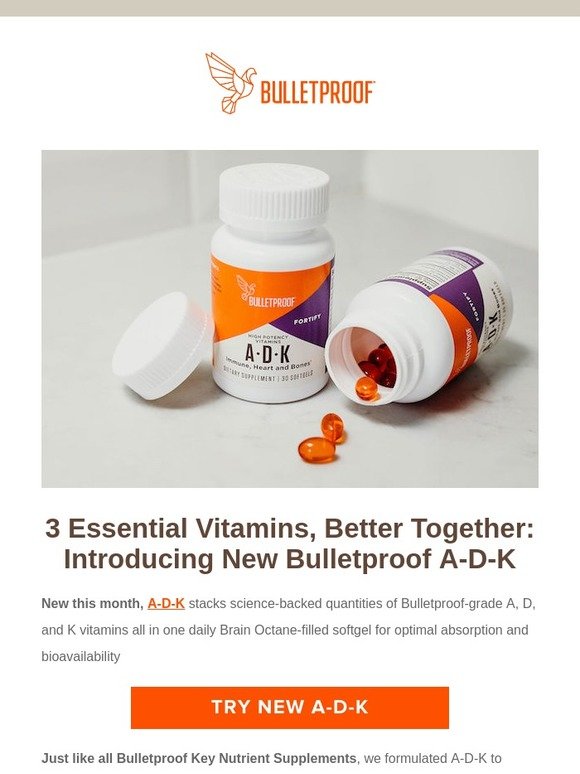 Bulletproof: Essential vitamins, better together: Introducing A-D-K (a ...
