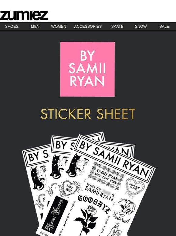 Zumiez: Printable Stickers - By Samii Ryan! | Milled