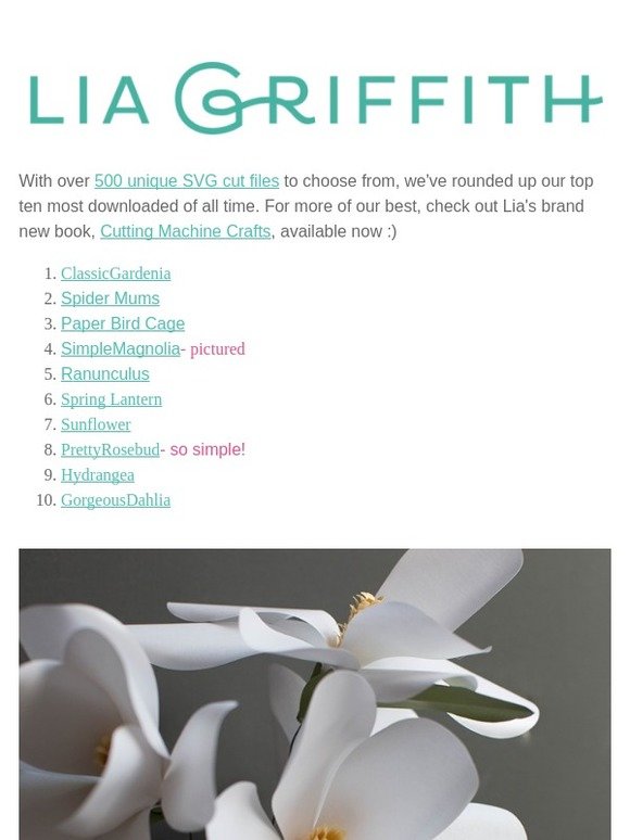 Lia Griffith: Top SVG Cut File Downloads | Milled