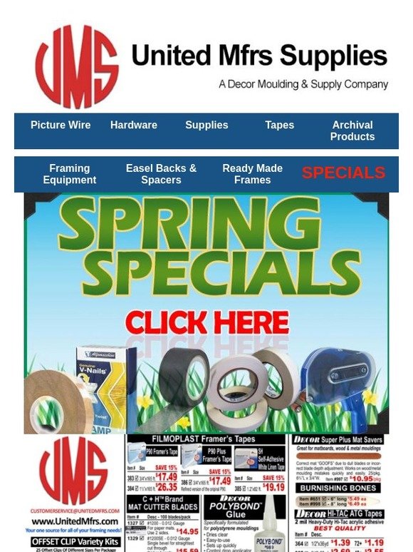 United Mfrs: 🔥Save up to 30% at UMS - See our latest specials now🔥 | Milled