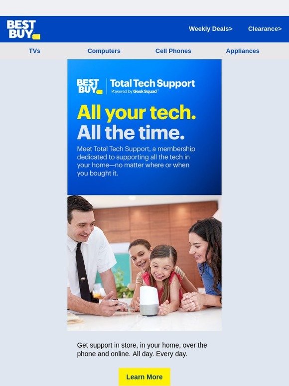 Best Buy: Support for all the tech under your roof. Introducing Total ...