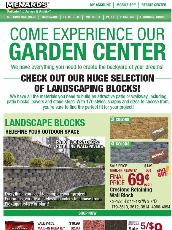 Menards: Create Your Perfect Garden! | Milled