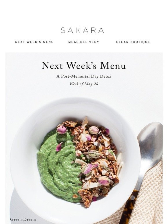 Sakara Life: Next Week's Menu, with NEW Coconut Detox Pudding | Milled