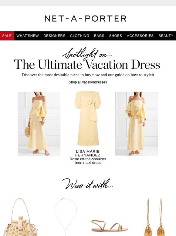 Net-A-Porter: This is your ultimate vacation dress | Milled