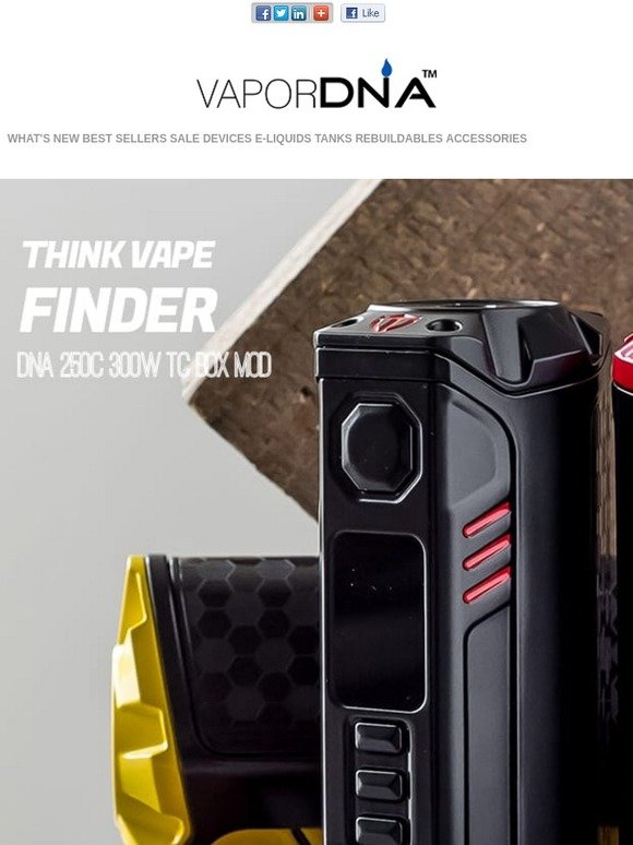 Vapor DNA: Powered by Evolv DNA 250C Chip! Think Vape Finder DNA 250C ...