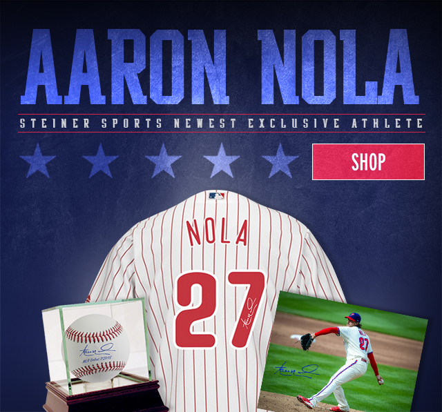 Steiner Sports: Aaron Nola Signs Exclusive Collectibles Deal! | Milled