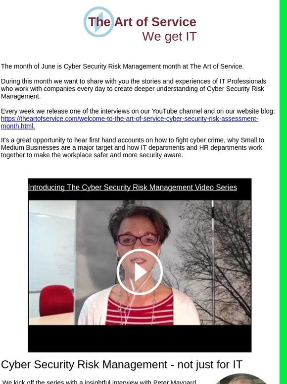 The Art of Service: Why Cyber Security Risk Management is important for ...