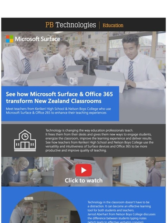 PB Tech: See how Kiwi classrooms are transforming with Microsoft ... PB Tech: See how Kiwi classrooms are transforming with Microsoft ...