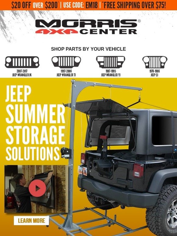 Morris 4x4 Center: Your Doors And Hard Top Are Off...Now What? | Milled