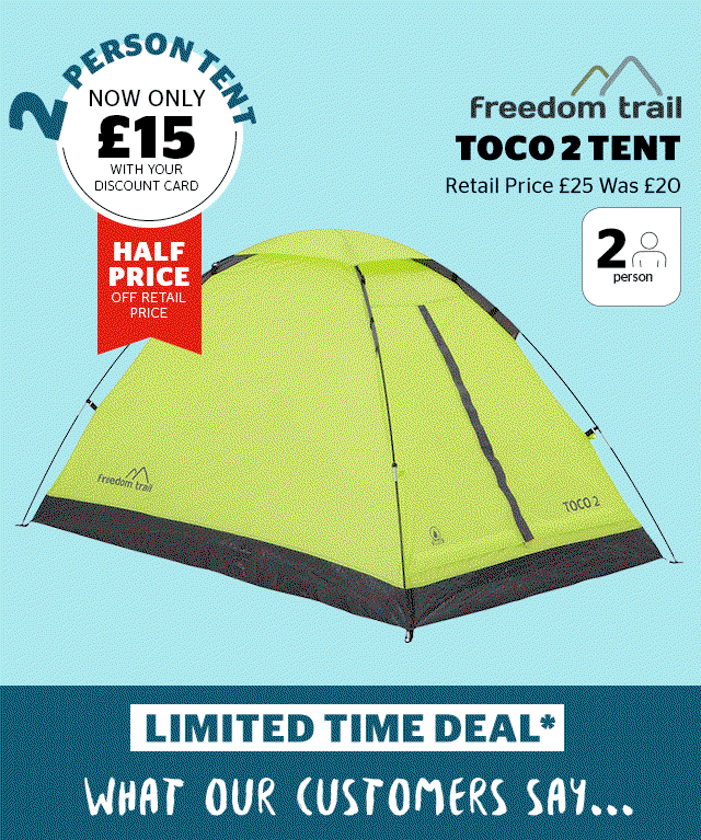Go Outdoors: 6 Day Deals: 4 person tent just £75 & many more deals. Don ...