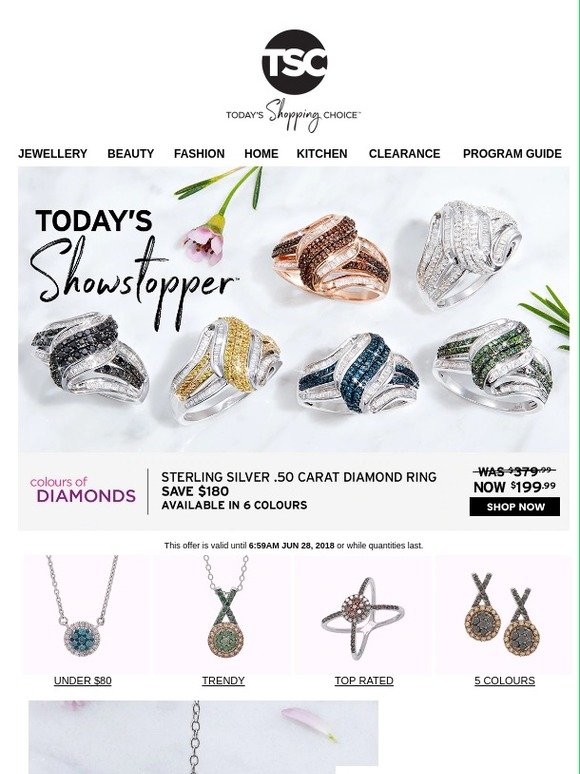 The Shopping Channel: Today's Showstopper™ - Colours of Diamonds | Milled