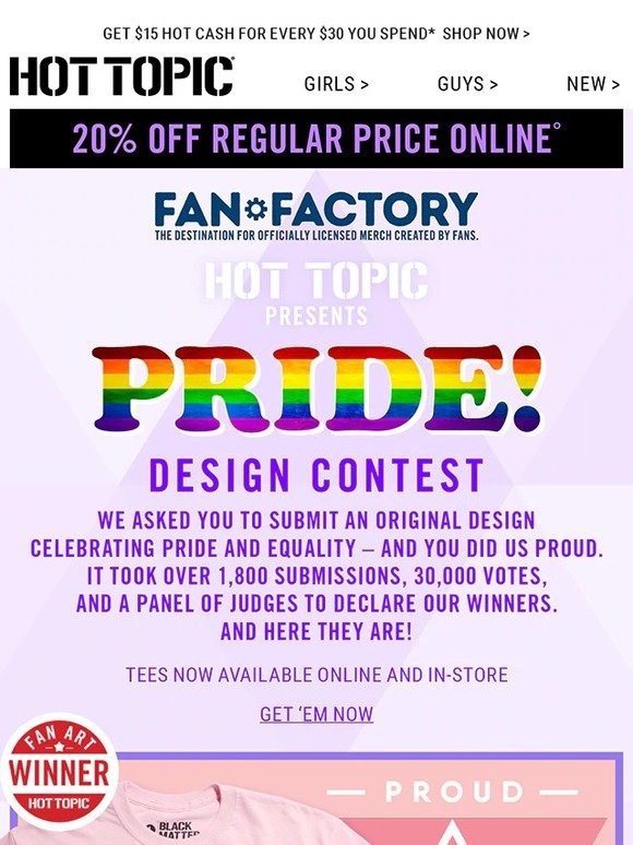 Hot Topic: Love wins (and so do these Pride Design Contest artists ...