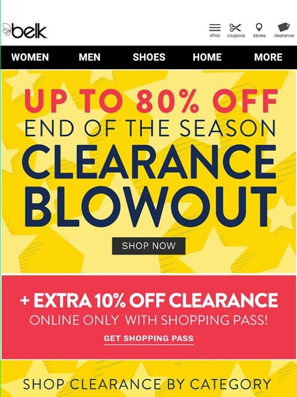 Belk: Clearance Blowout: Up to 80% Off | Milled