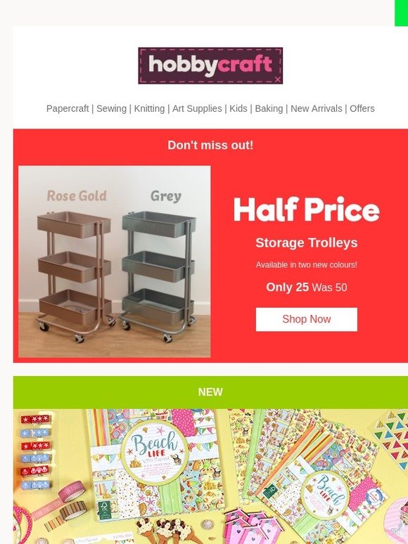 Hobbycraft: Half Price Storage Trolley! | Milled