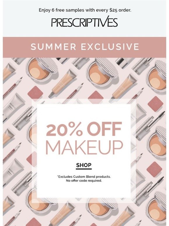 Prescriptives: Happy 4th of July! Here's 20% off all makeup to celebrate! 💄🇺🇸 | Milled