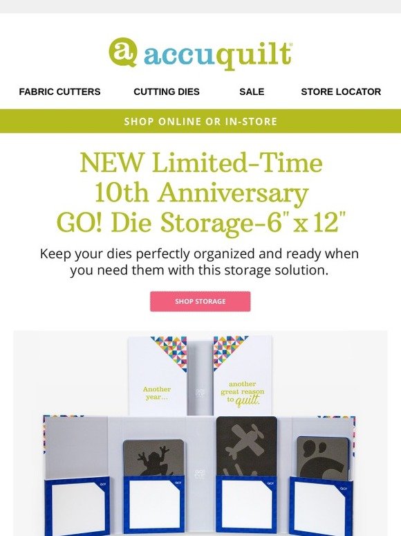 AccuQuilt: See Our NEW Limited Edition GO! Die Storage | Milled