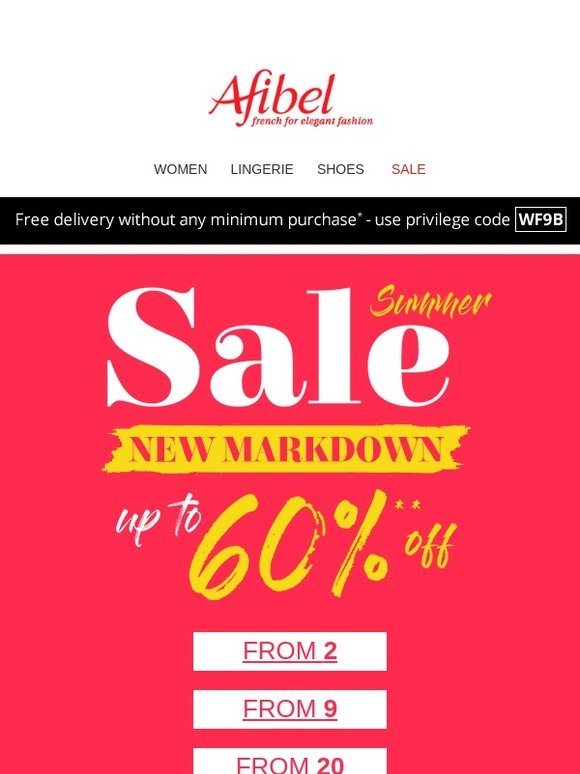 Afibel: SALE : even more bargains ! | Milled