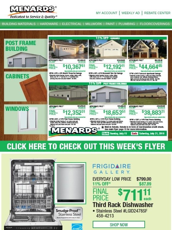 Menards: Save 11% On Updates For Your Home! | Milled