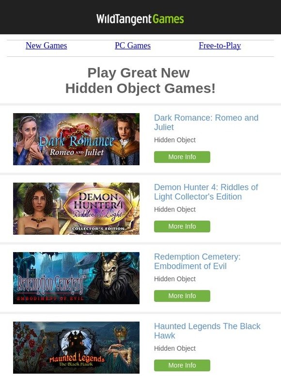 WildTangent Games: new new HIDDEN OBJECT GAMES new new | Milled