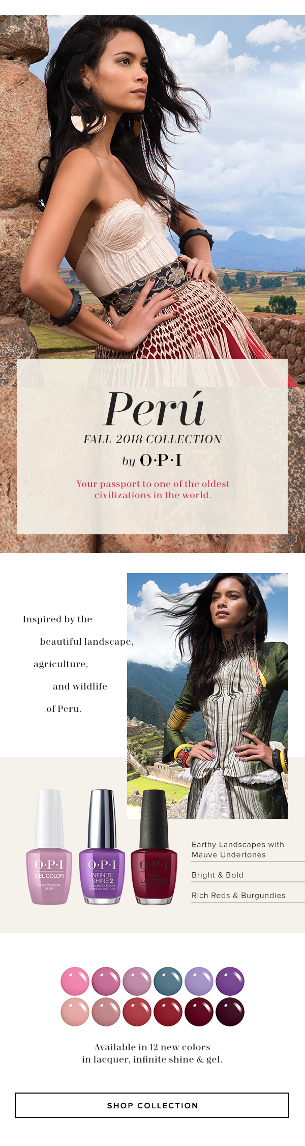 Sleek Nail: Peru Collection By OPI! 12 New Colors | Milled