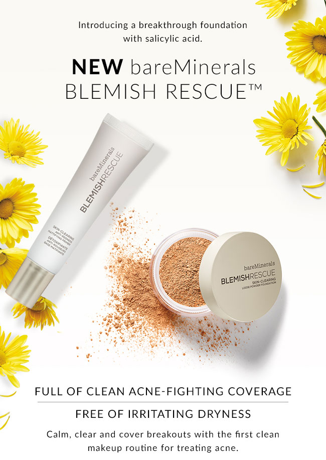 bareMinerals: NEW! The BLEMISH RESCUE Collection is here | Milled